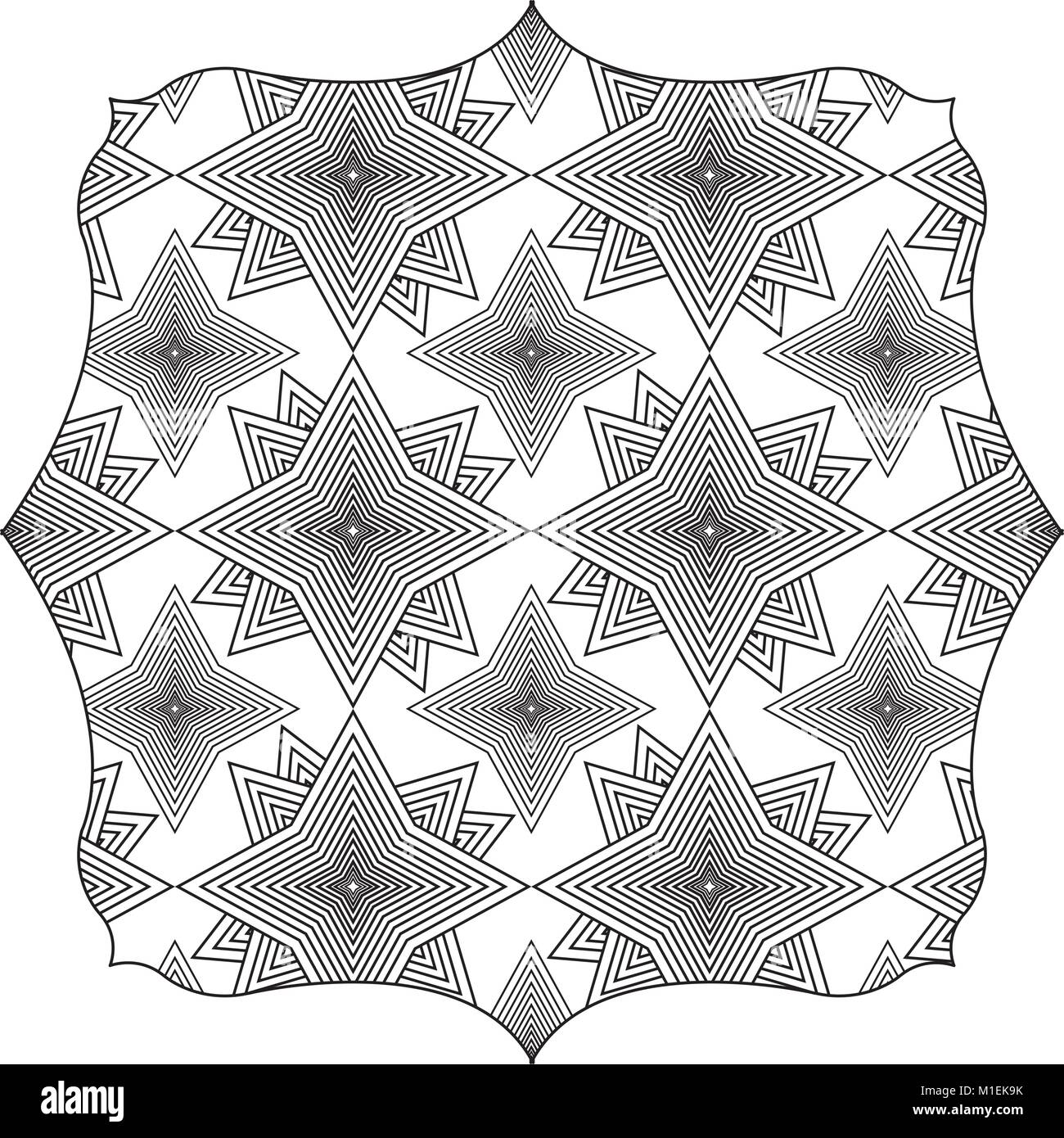 square with pattern geometric shapes background style vector ...