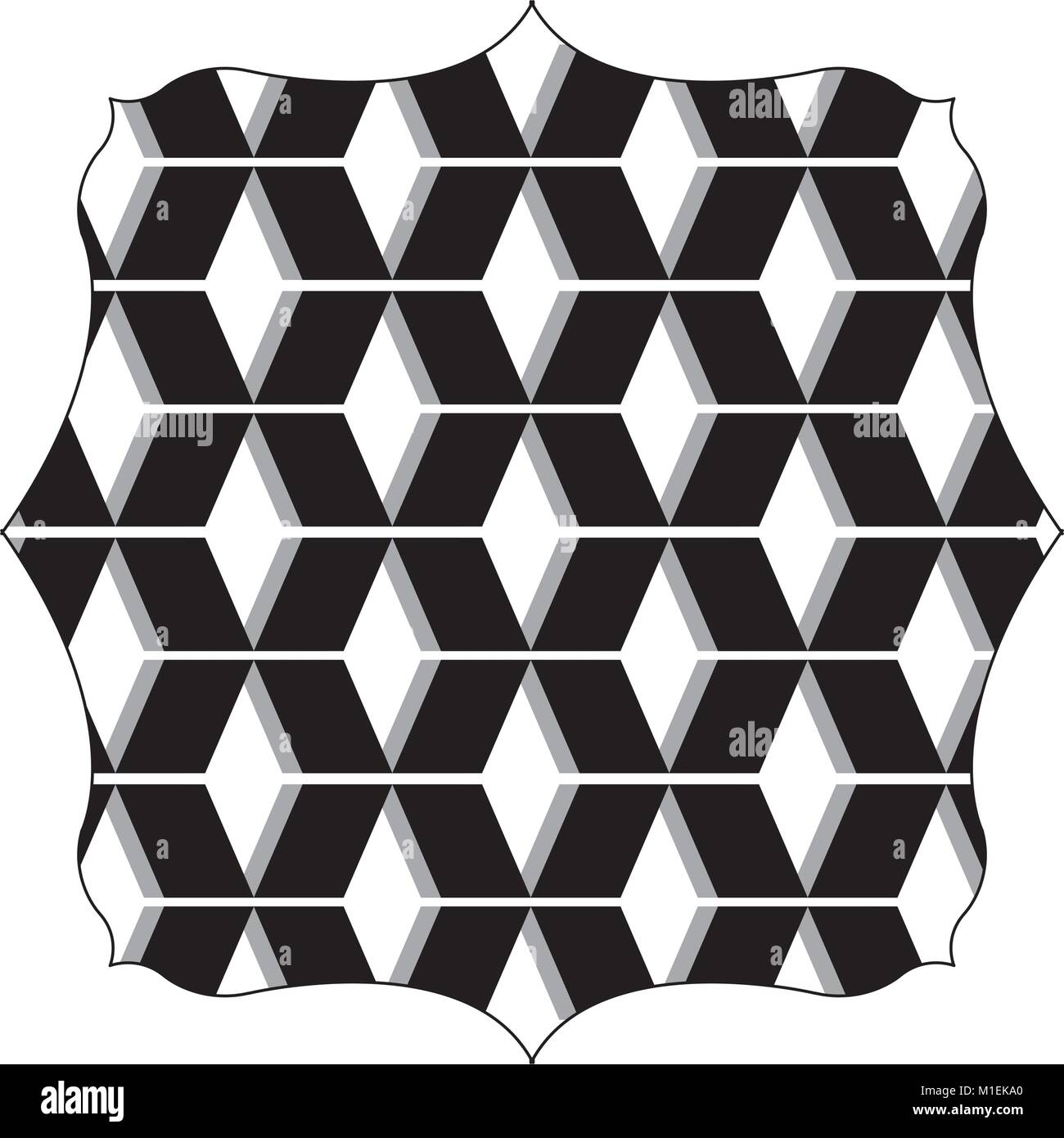 square with pattern shapes abstract background design vector ...