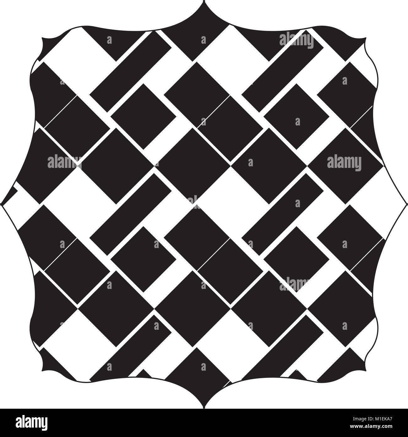 square with pattern seamless shapes background style vector ...