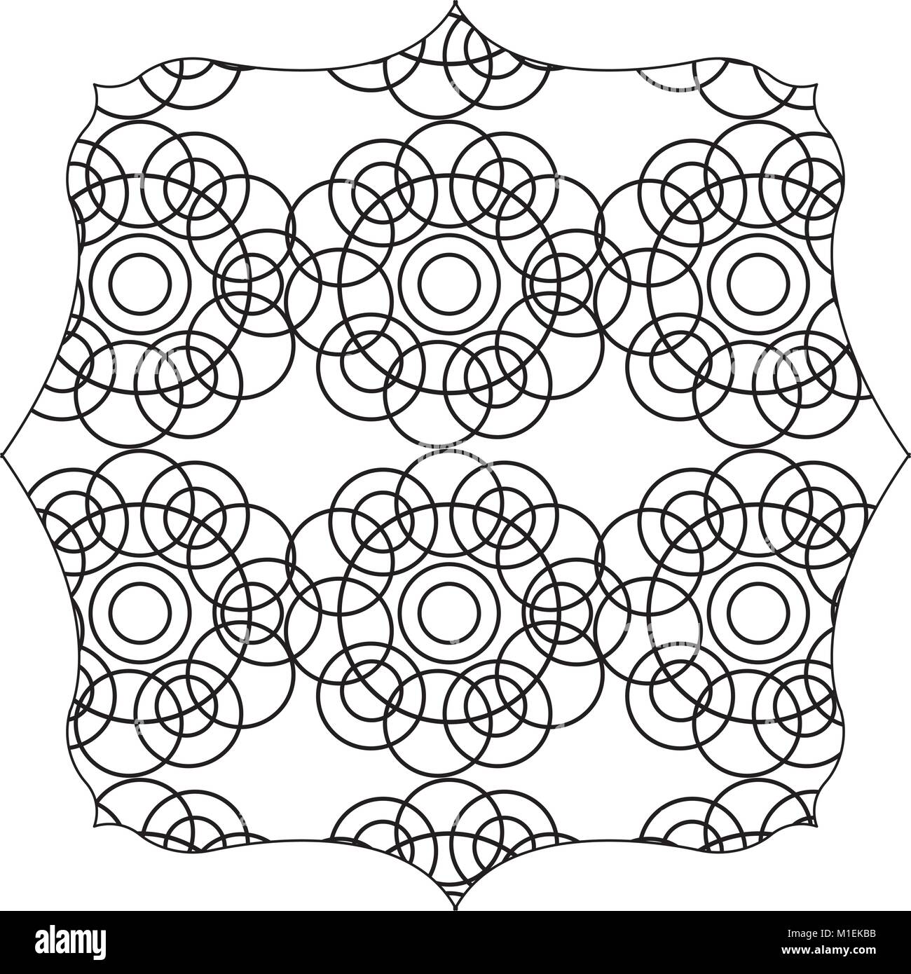 square with pattern shapes graphic background style vector illustration ...