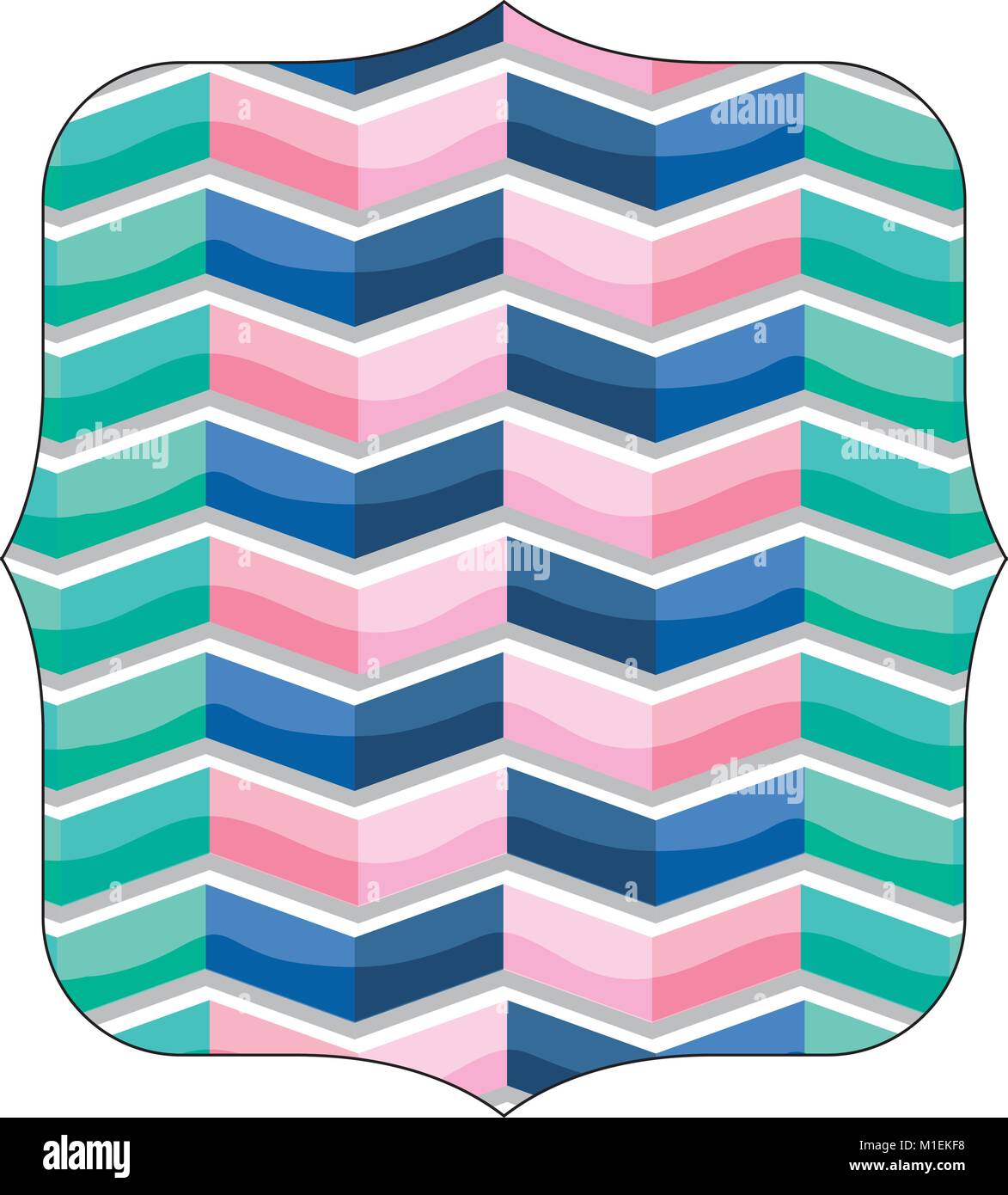 quadrate with pattern abstract shapes backgroun design vector ...