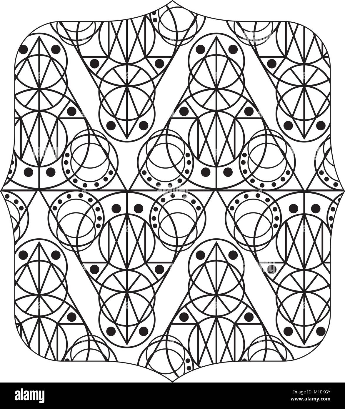 quadrate pattern shapes graphic background style vector illustration ...