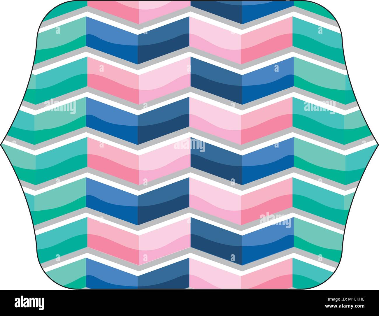 rectangle with pattern abstract shapes backgroun decoration vector ...