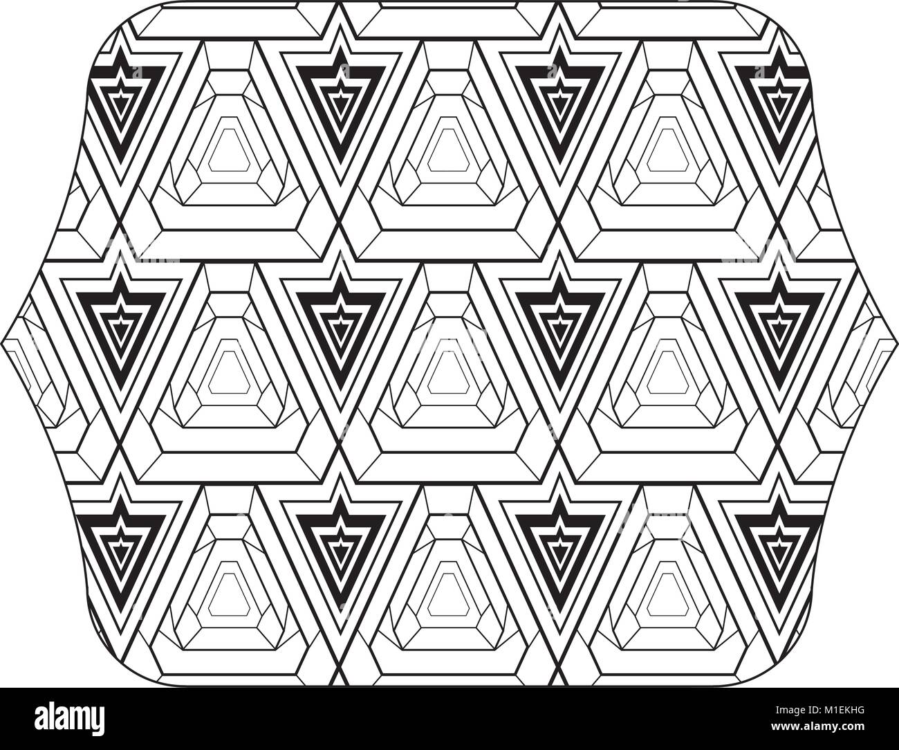 rectangle with pattern geometric shapes background design vector ...