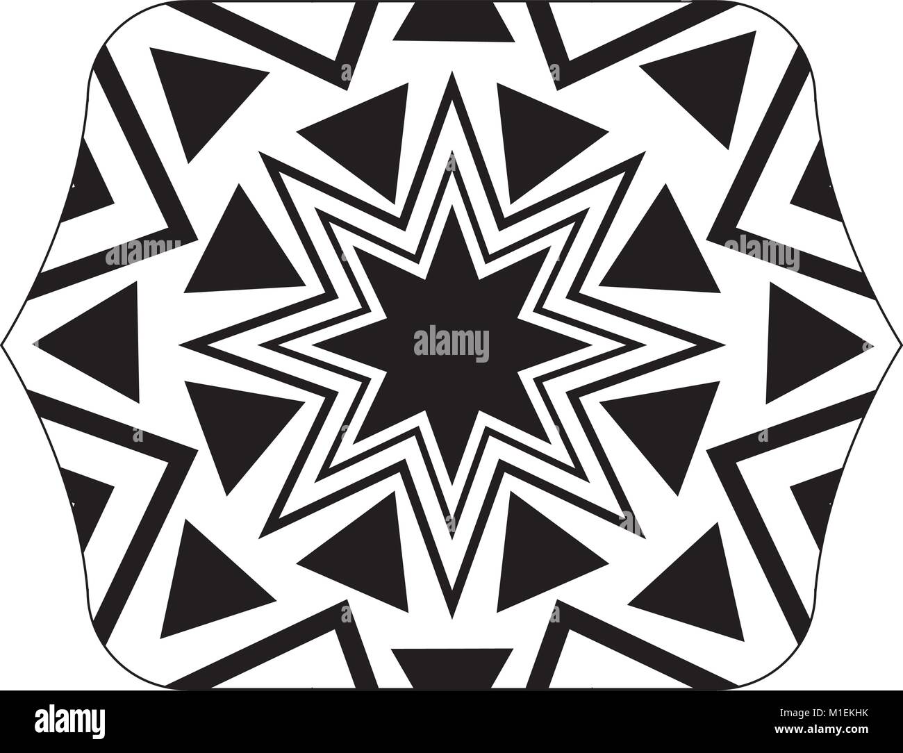 rectangle with pattern geometric shapes background decoration vector ...