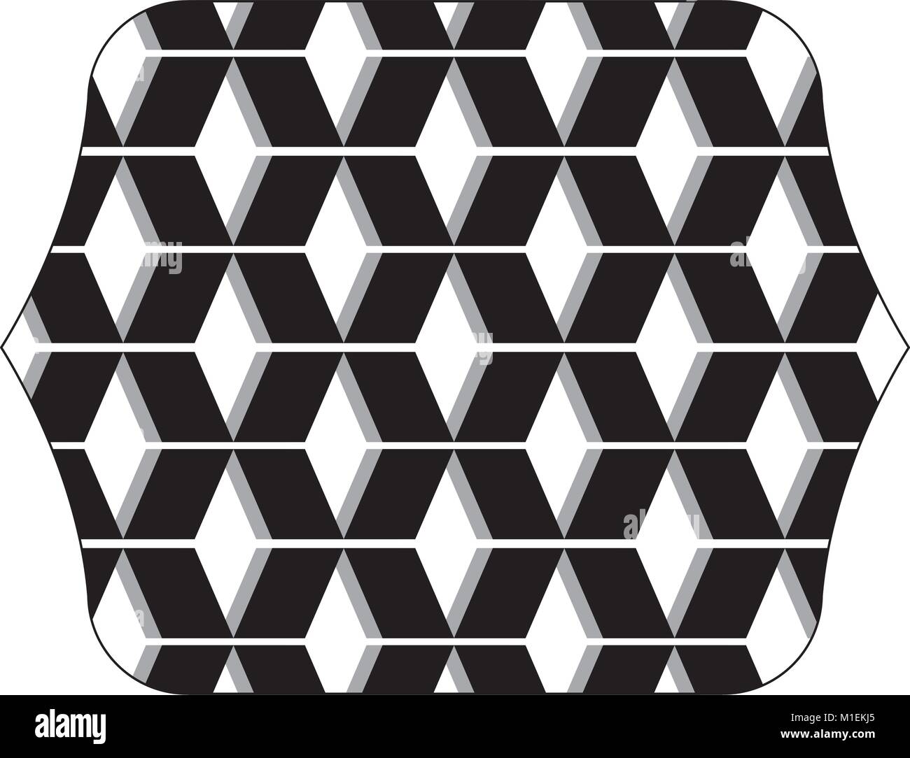 rectangle with seamless pattern shapes background design vector ...