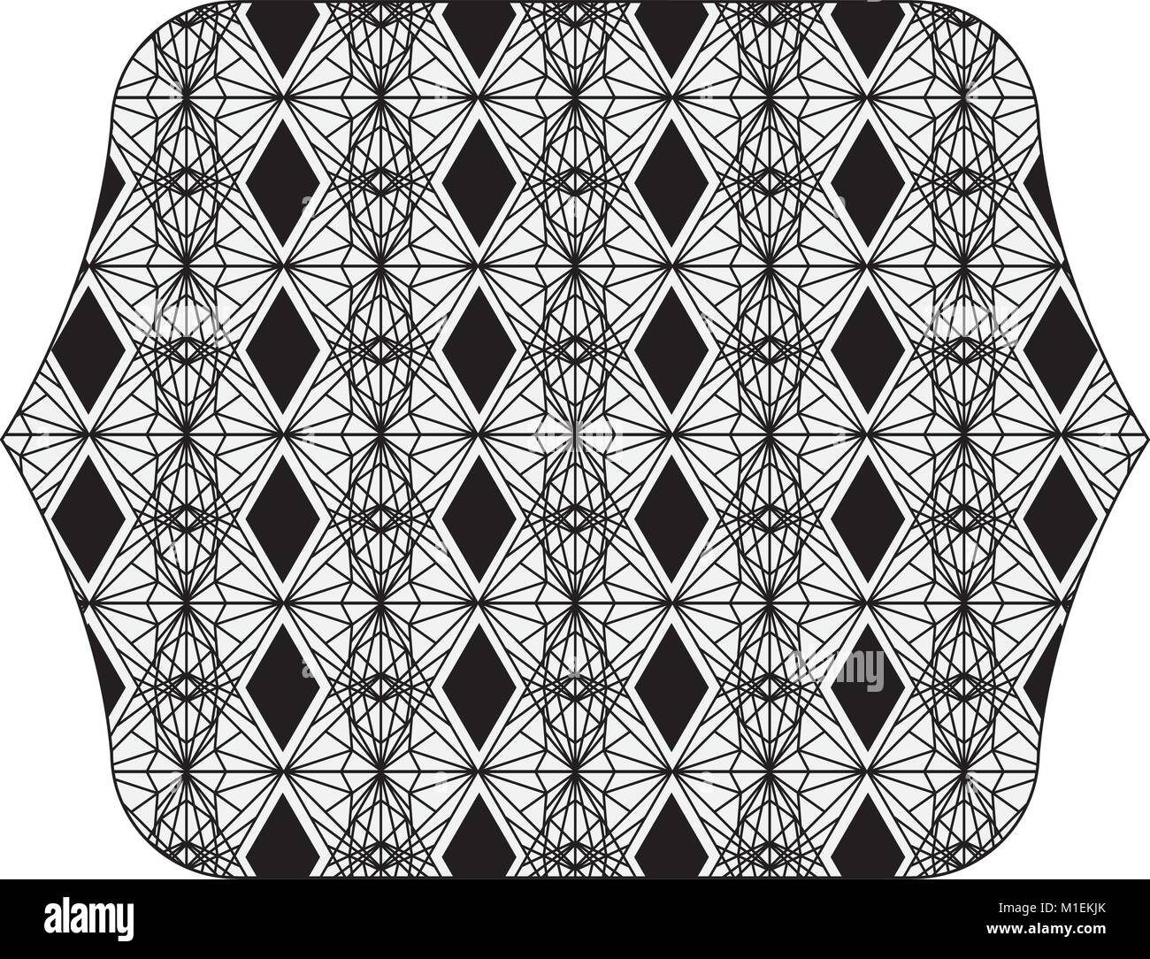 rectangle with pattern shapes graphic background style vector ...