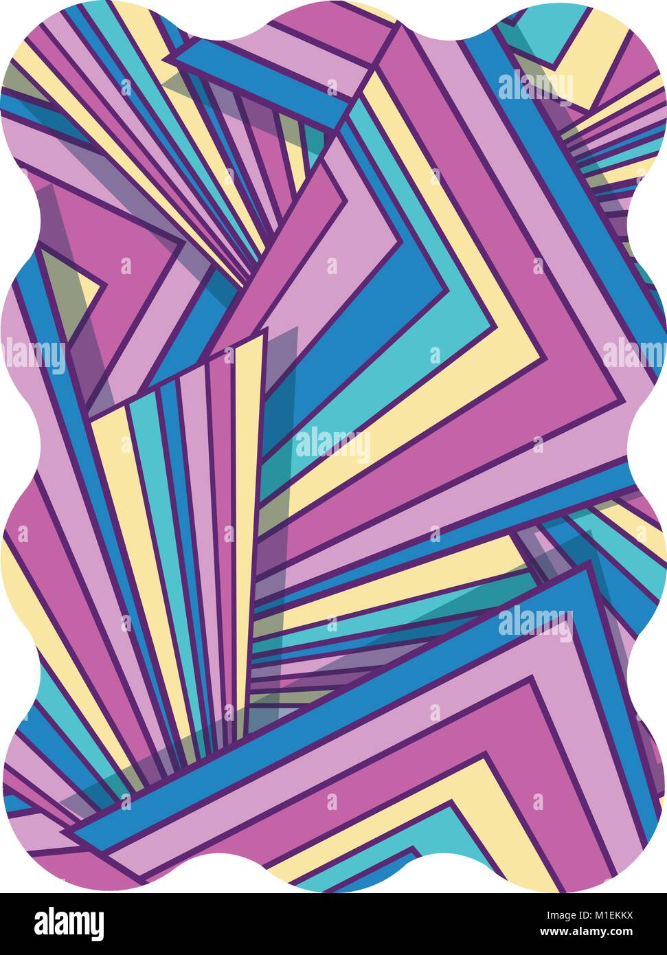 figure with seamless pattern shapes background style vector ...