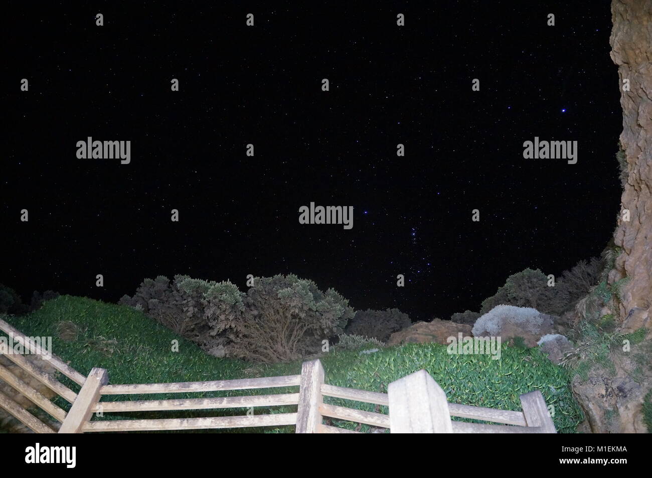 The grotto at night with stars Stock Photo - Alamy