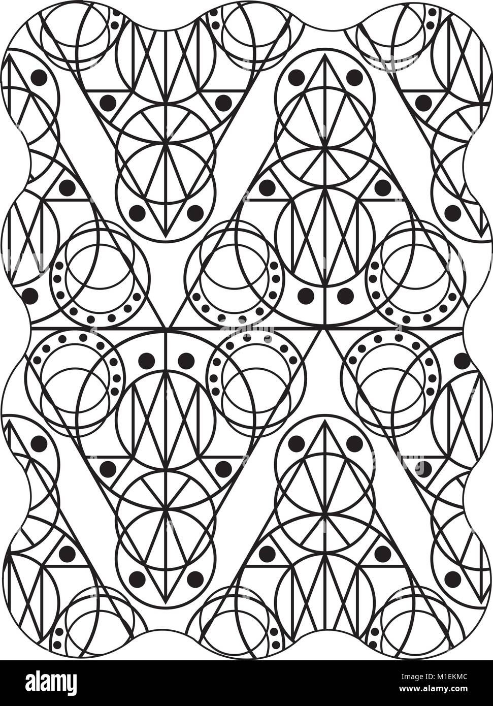 figure with pattern graphic shapes background decoration vector ...