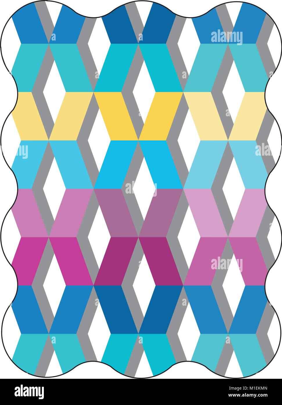 figure with pattern shapes graphic background style vector illustration ...