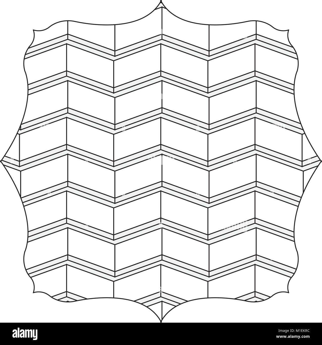 line square with pattern seamless shapes background design vector ...