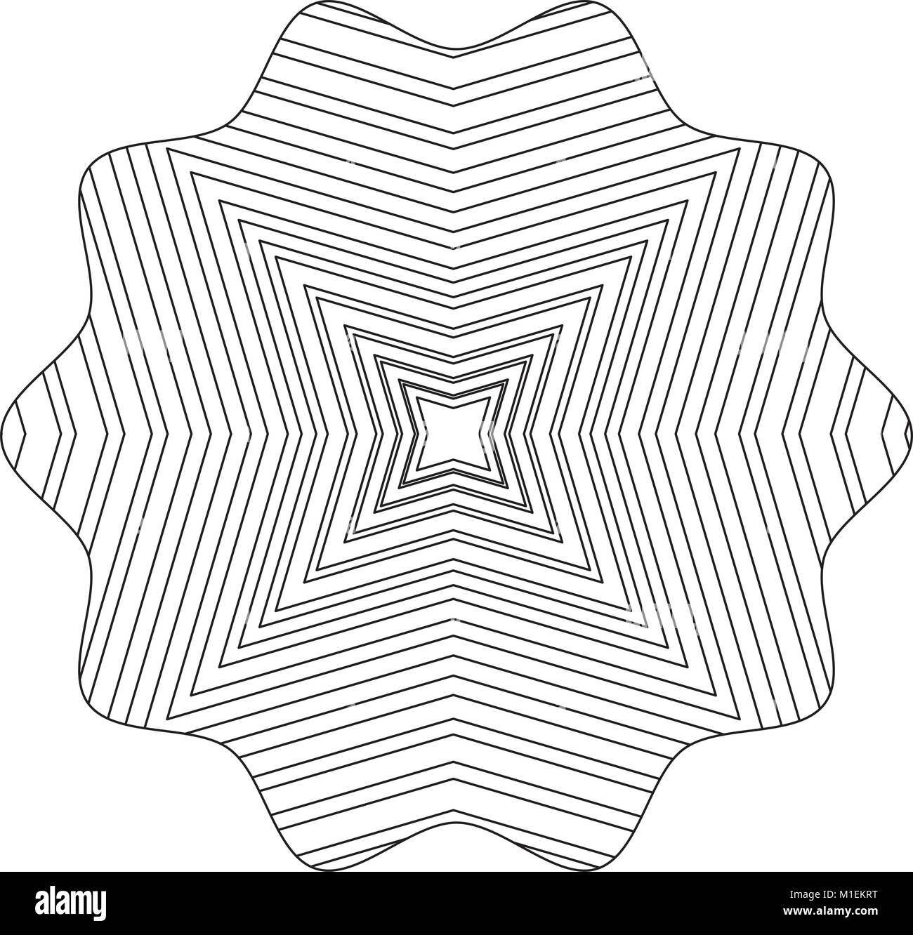 line star with pattern abstract shapes background design vector ...