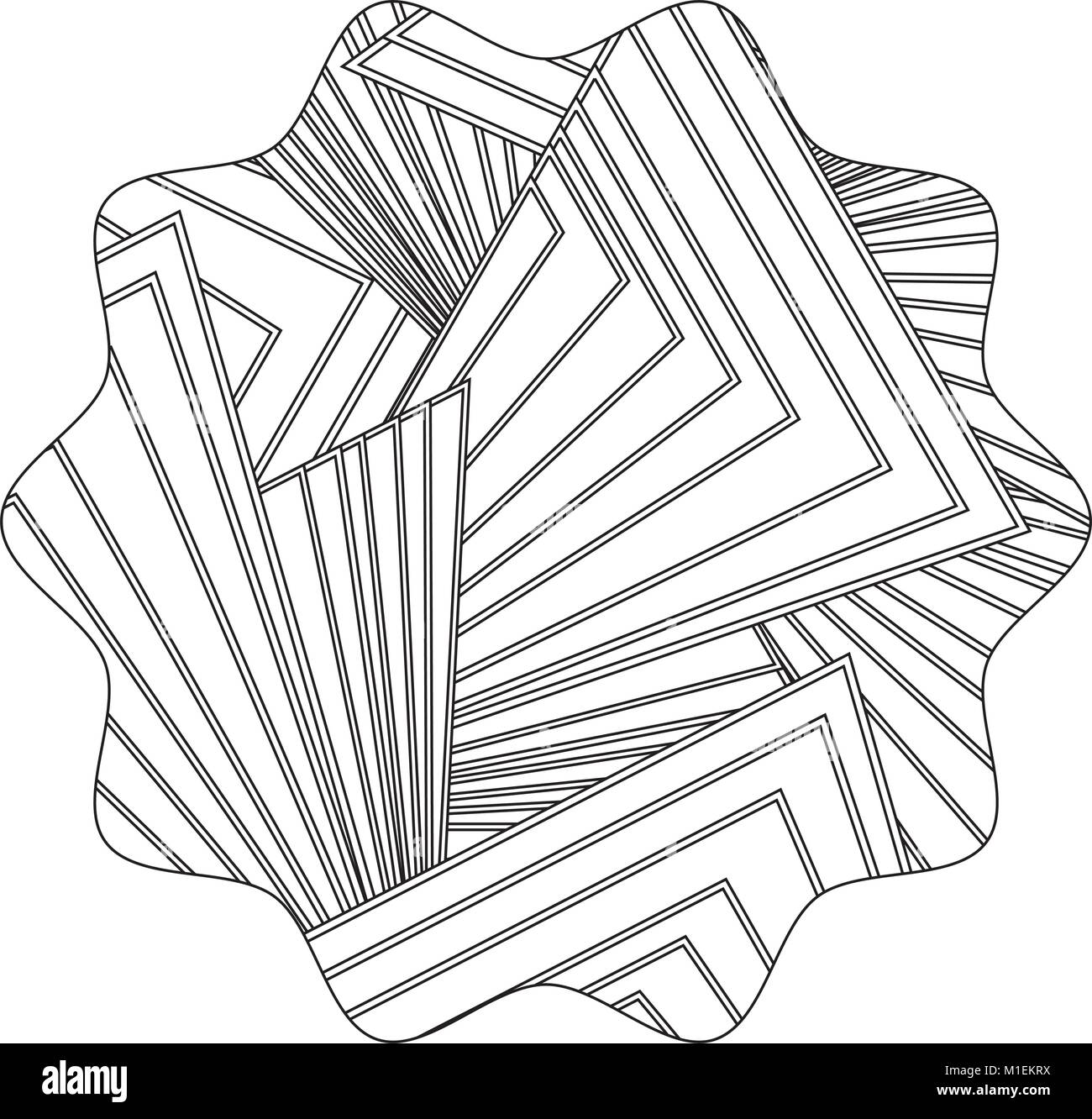 line star with pattern abstract shapes background style Stock Vector ...