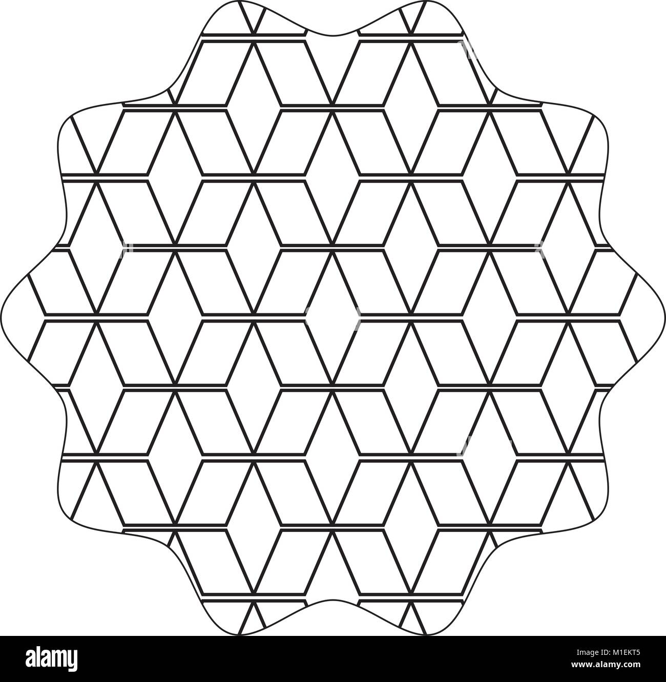 line star with pattern geometric shapes background style vector ...