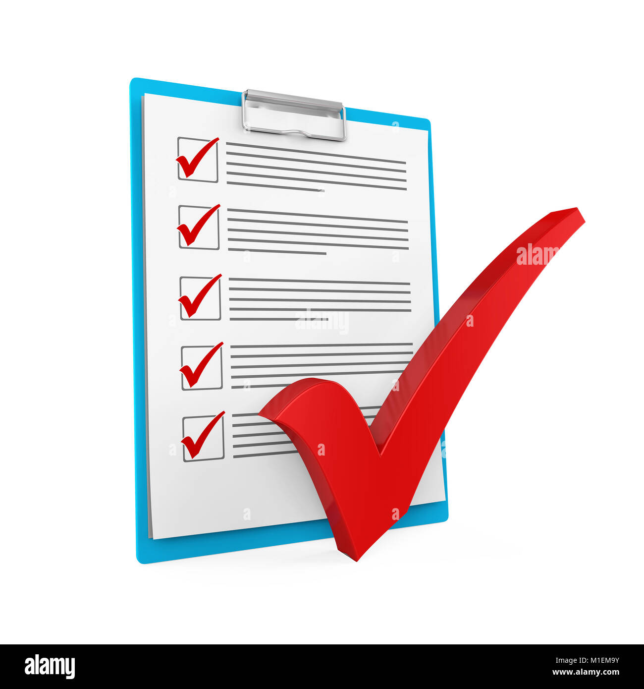 Red clipboard paper Cut Out Stock Images & Pictures - Alamy