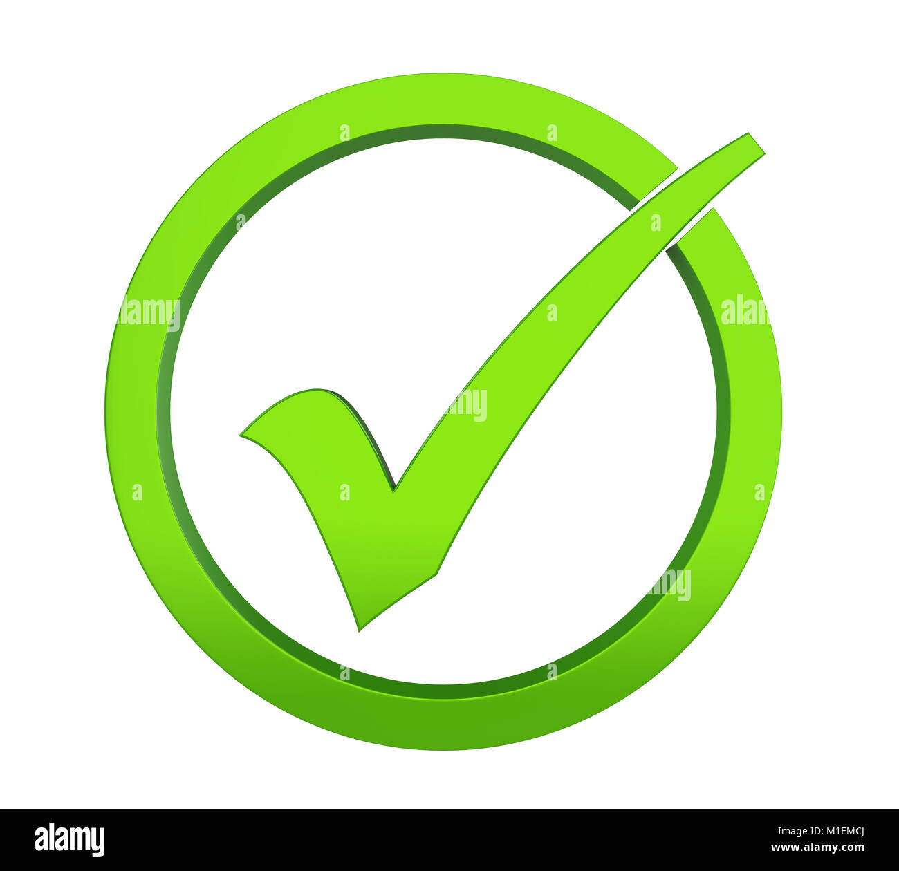 Correct sign Cut Out Stock Images & Pictures - Alamy