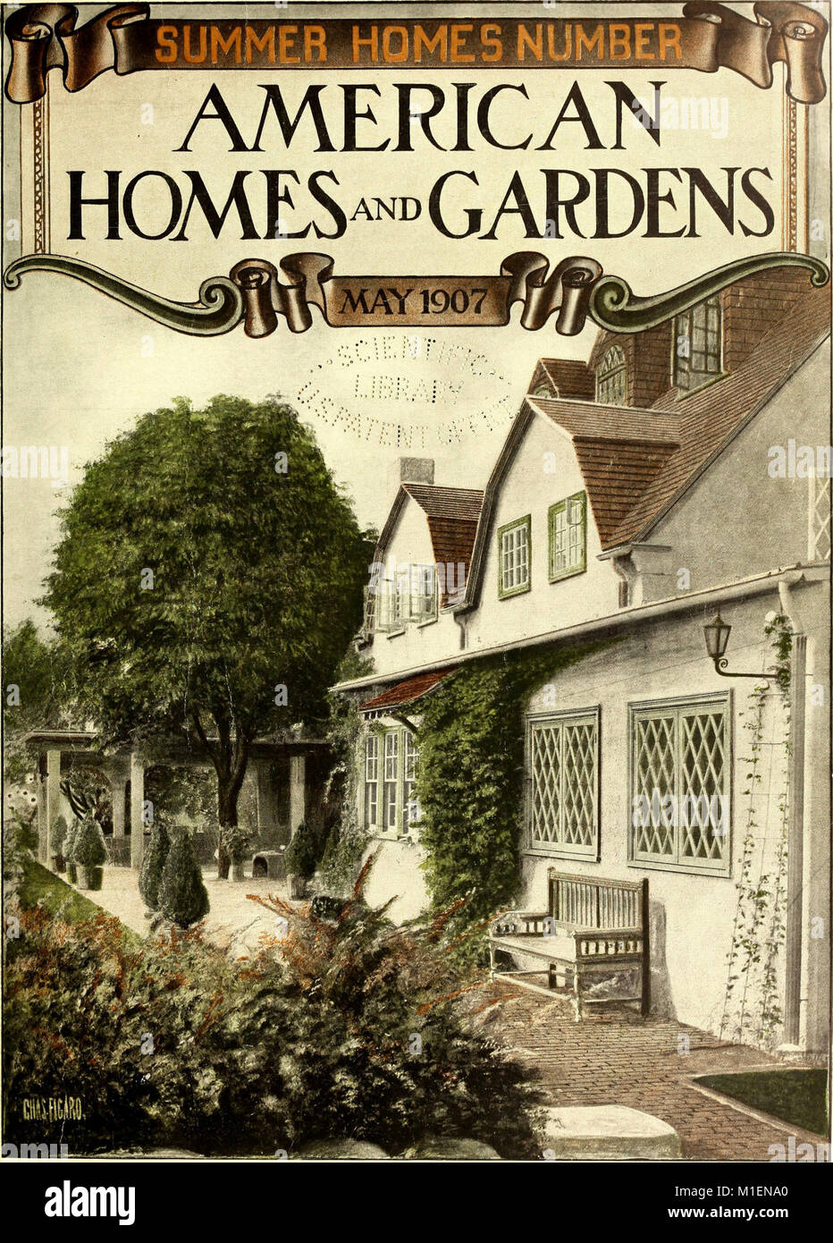 'American Homes and Gardens' (1907) is a magazine that highlights ...