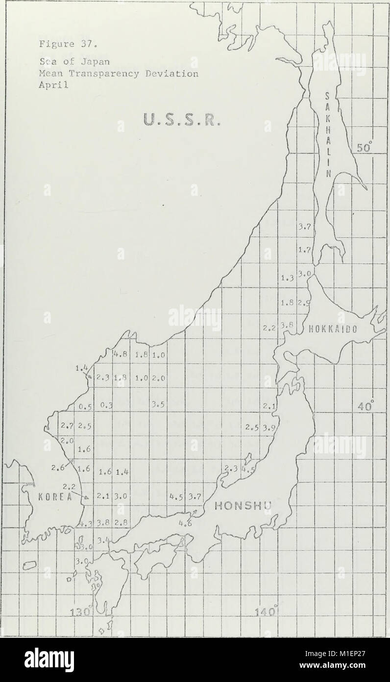 A 1970 atlas documenting Secchi disc transparency measurements and ...