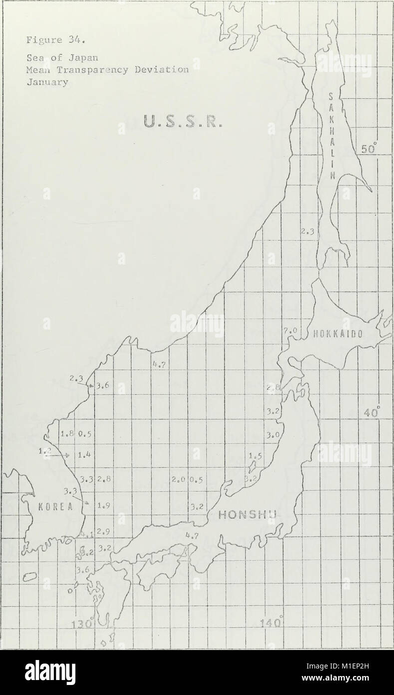 This 1970 atlas presents data on Secchi disc transparency measurements ...