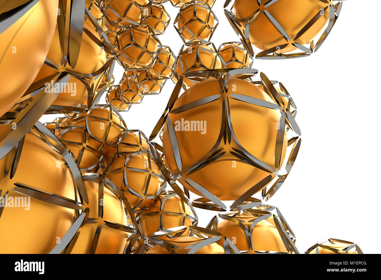Flying yellow spheres hi-res stock photography and images - Alamy