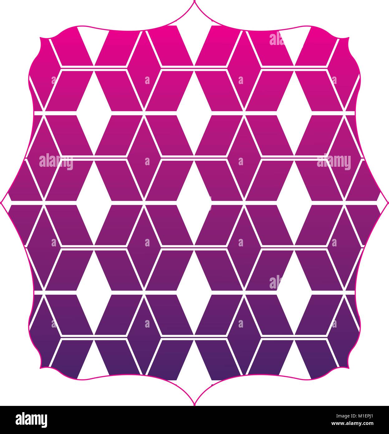 silhouette square with pattern seamless shapes background style Stock ...