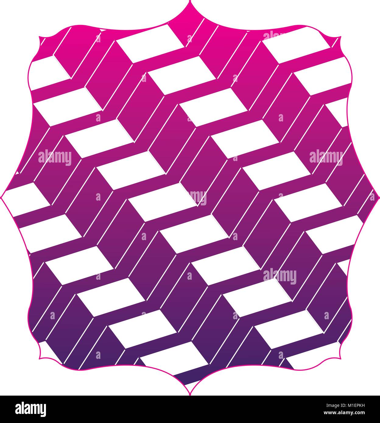 silhouette square with pattern seamless shapes background decoration ...