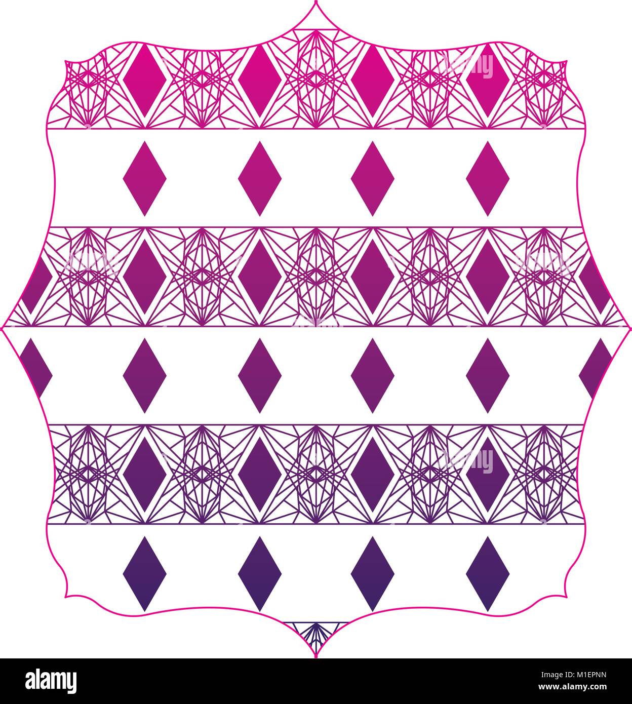 silhouette square with pattern graphic shapes background decoration ...