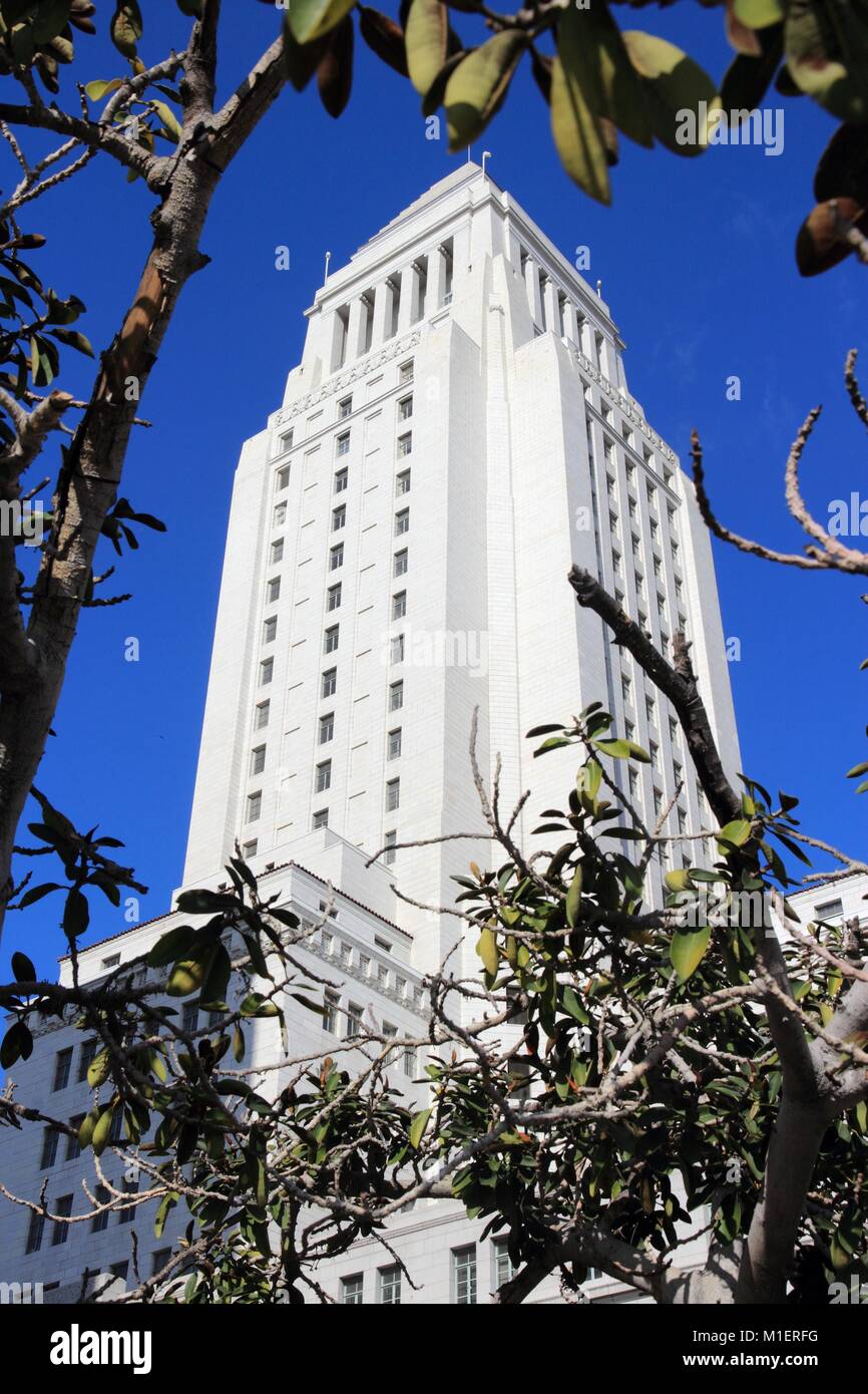 Los Angeles, California, United States. City Hall building Stock Photo ...
