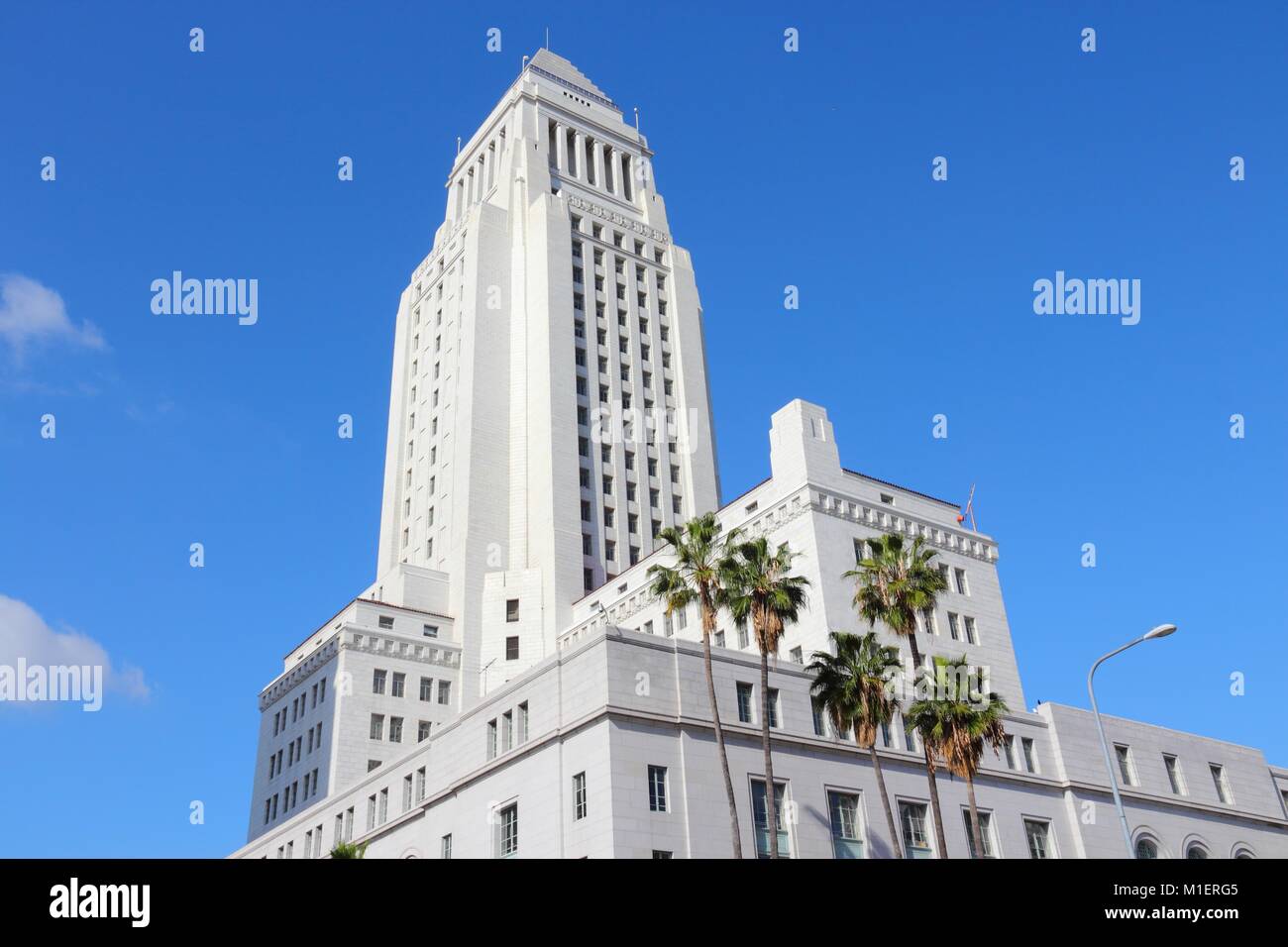 Los Angeles, California, United States. City Hall building Stock Photo ...