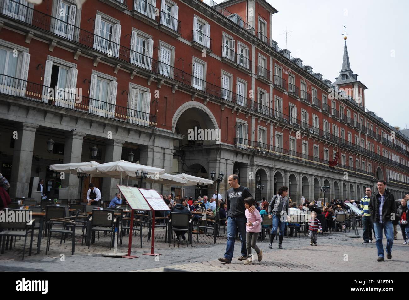 Madrid, Main Square, Popular Tourist spot Stock Photo - Alamy