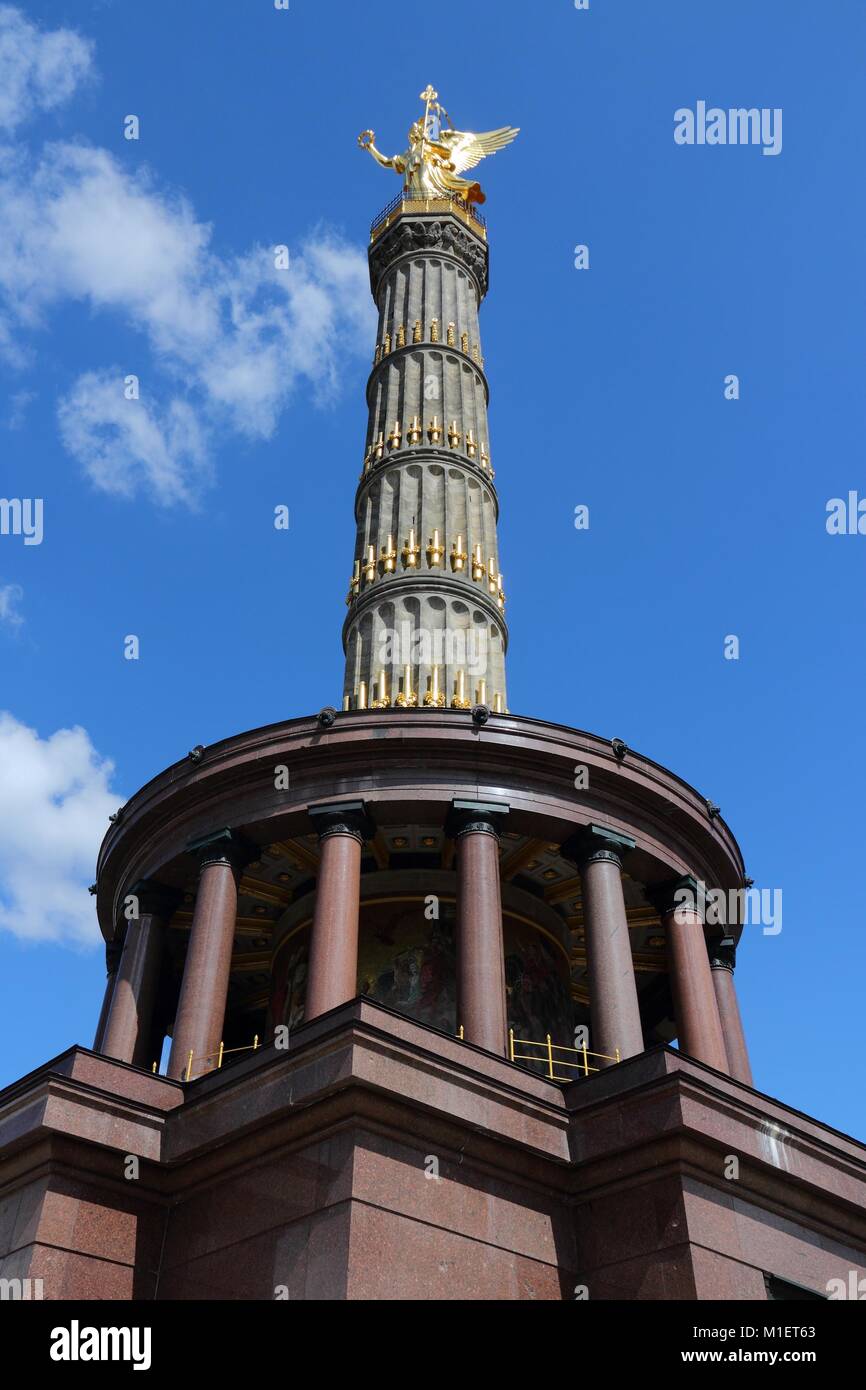 Berlin, Germany. Capital city landmark - the Victory Column ...