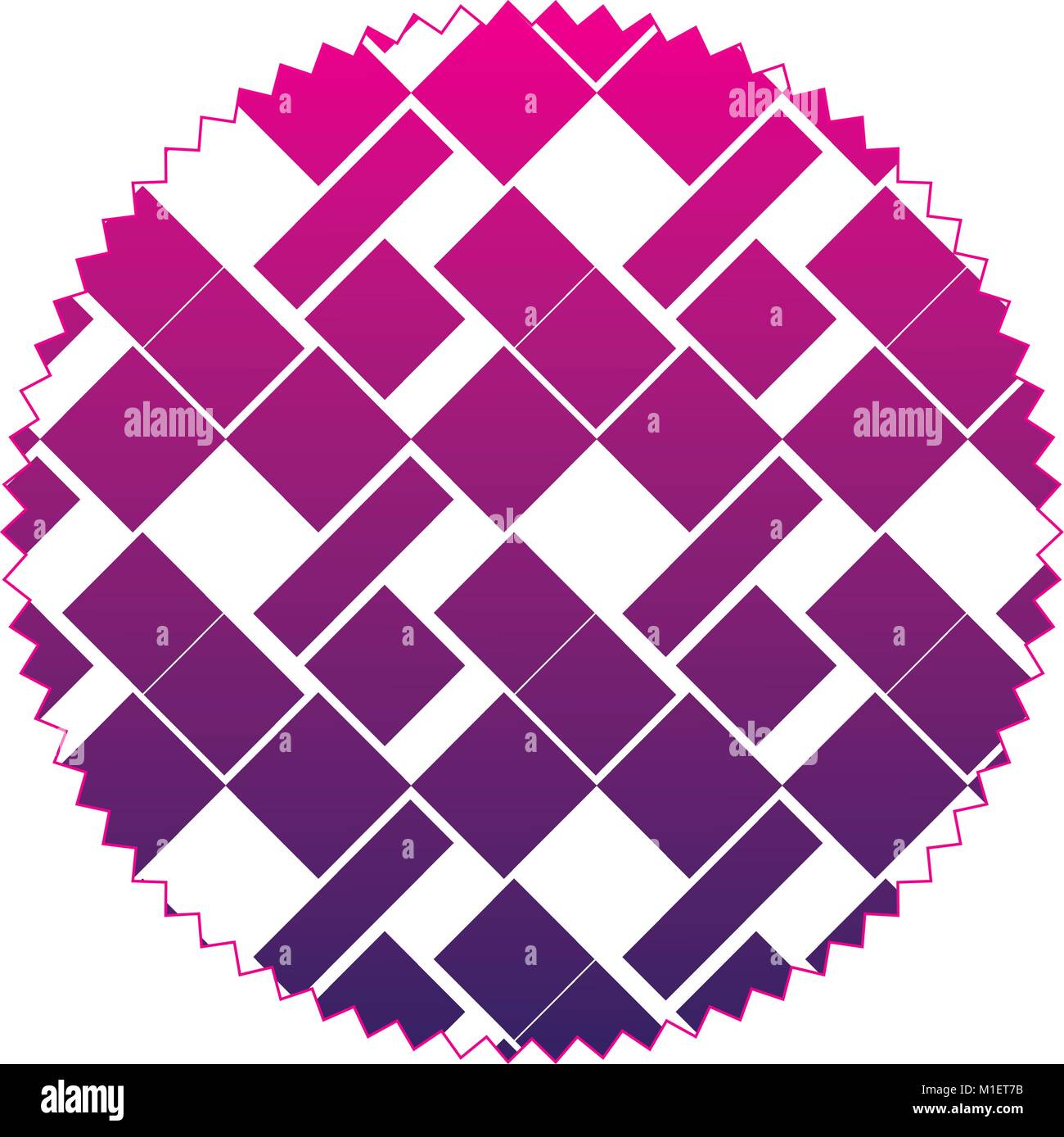 silhouette circle with pattern graphic shapes background style Stock ...