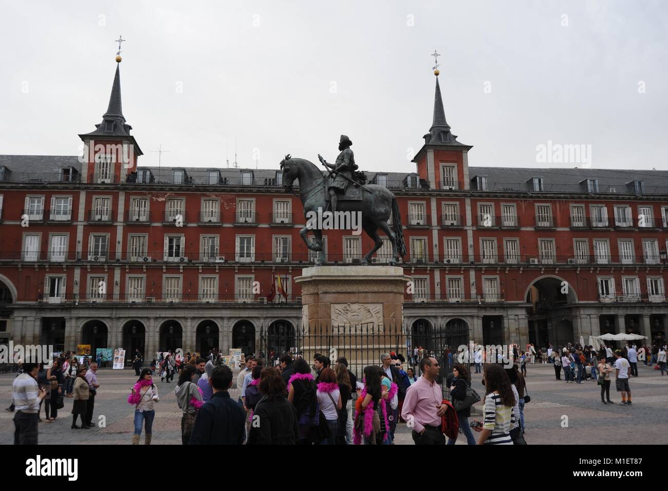 Madrid, Main Square, Popular Tourist spot Stock Photo - Alamy