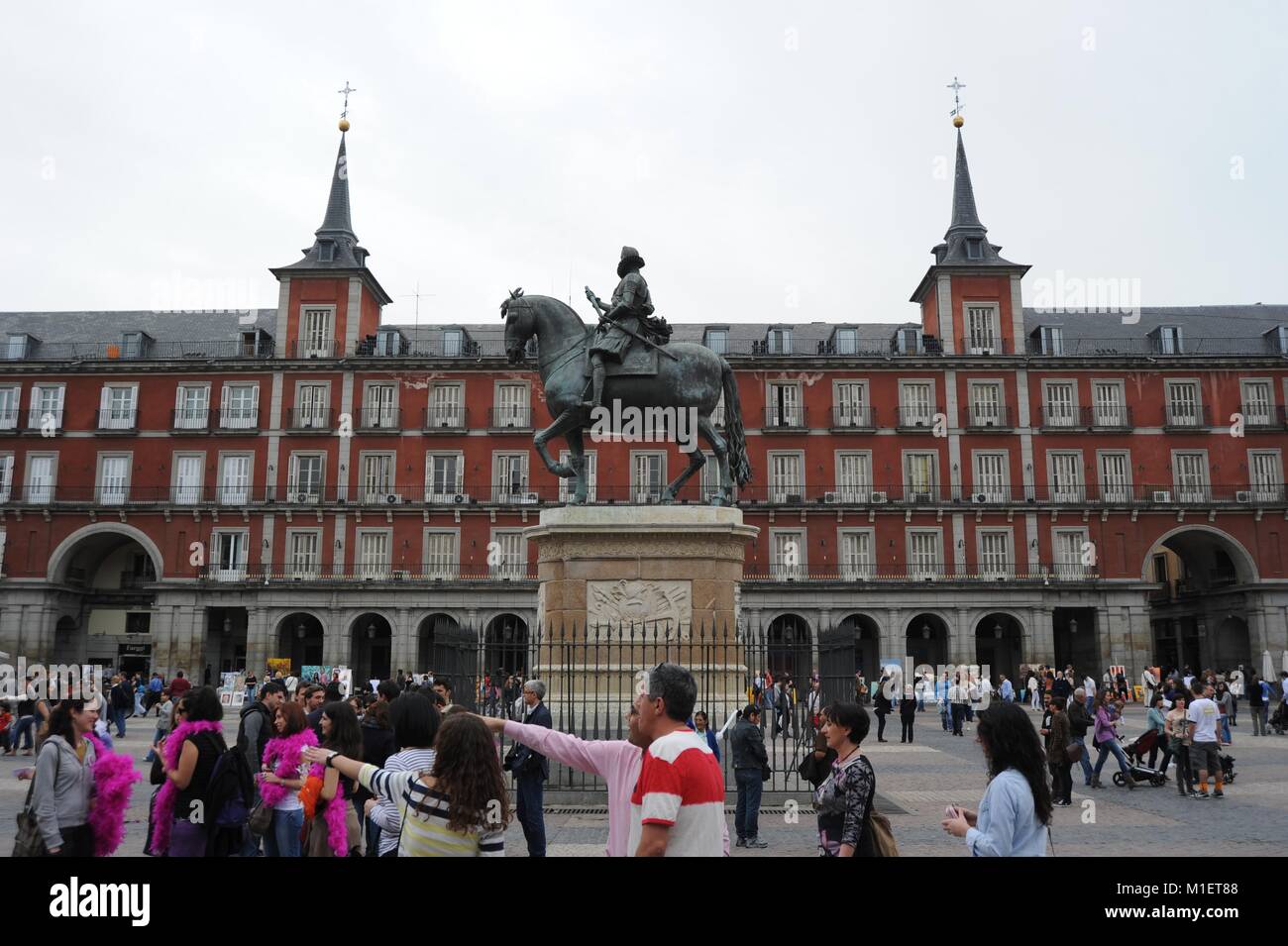 Madrid, Main Square, Popular Tourist spot Stock Photo - Alamy