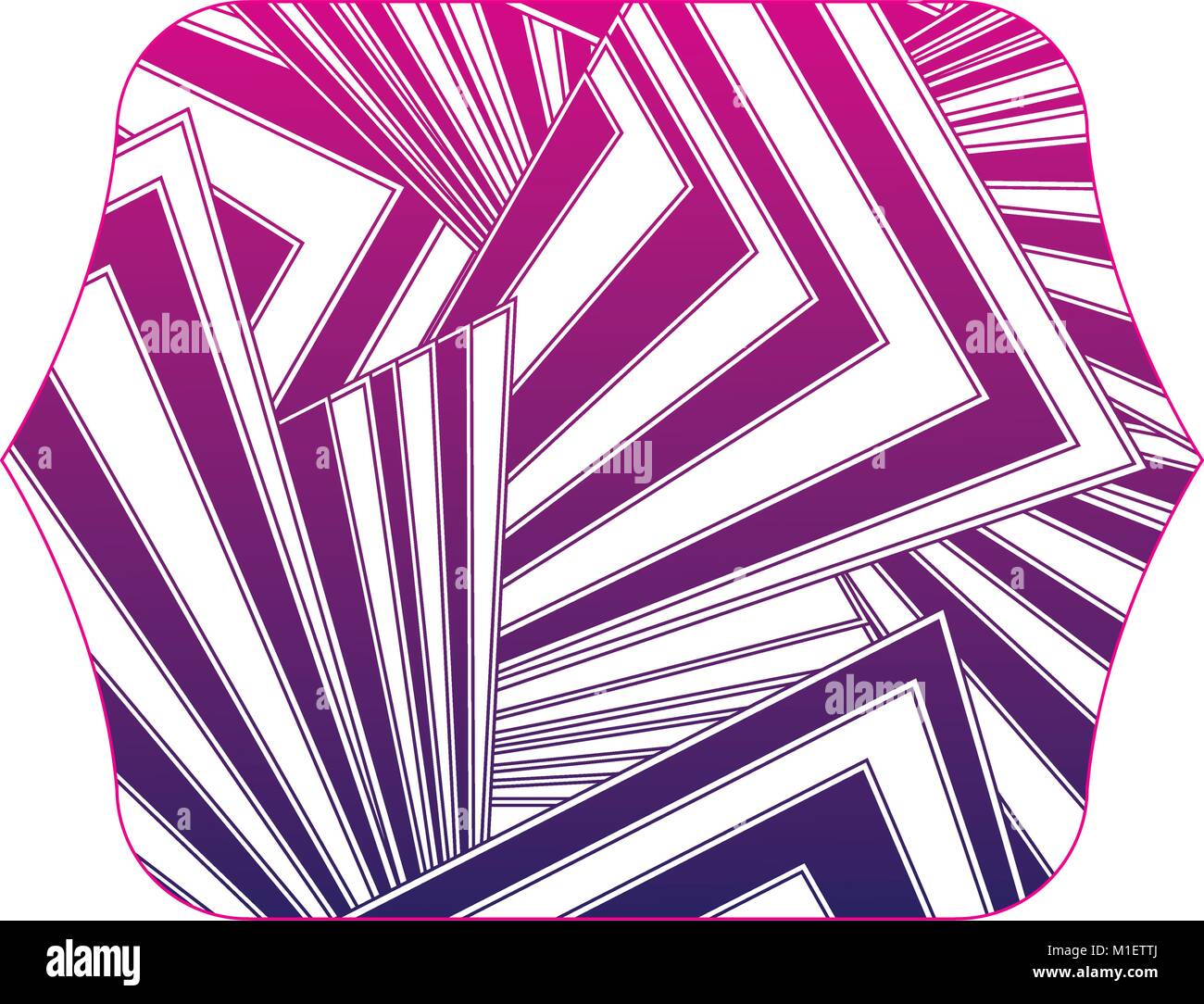 silhouette rectangle with pattern abstract shapes backgroun decoration ...