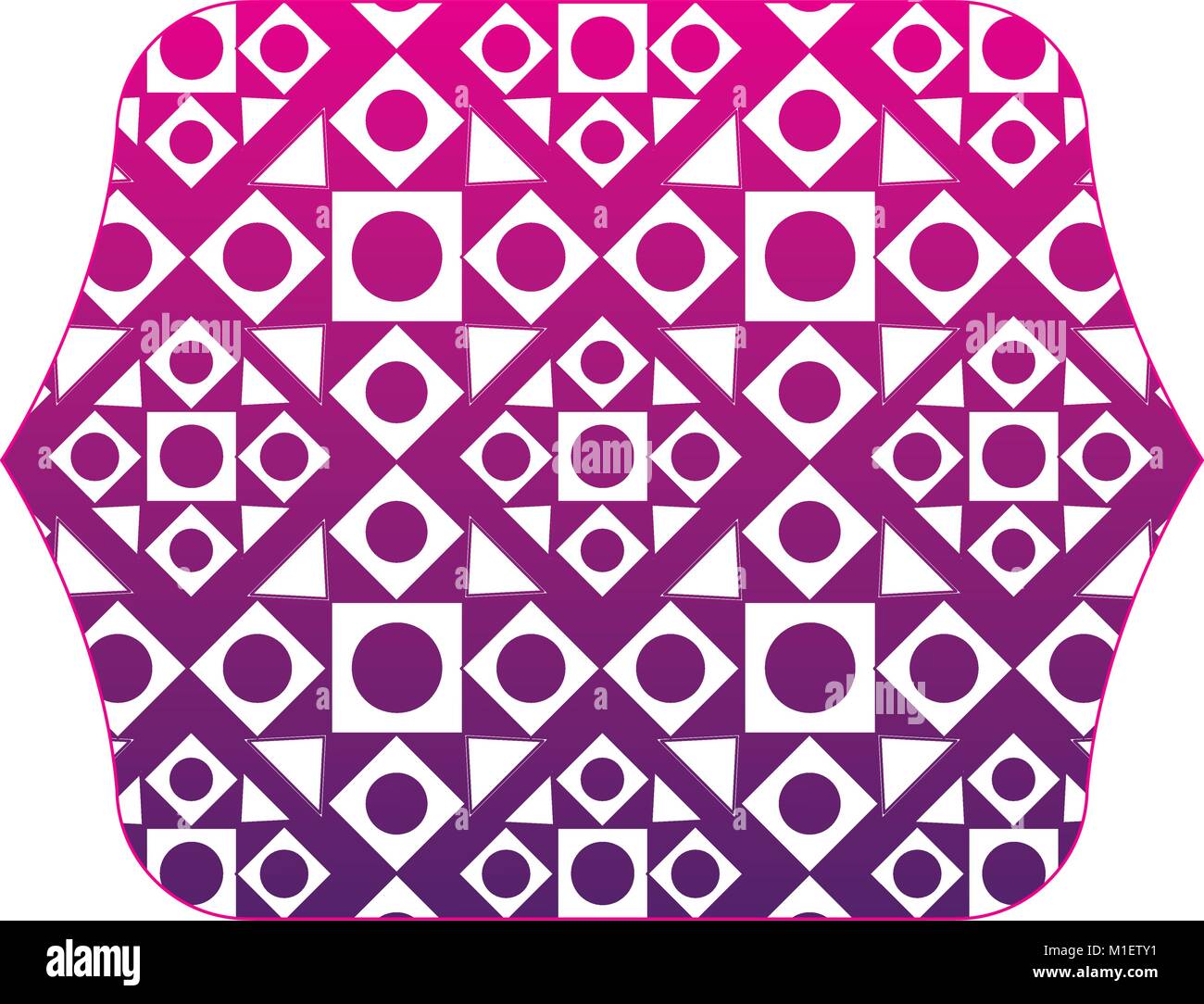 silhouette rectangle with pattern geometric shapes background style ...