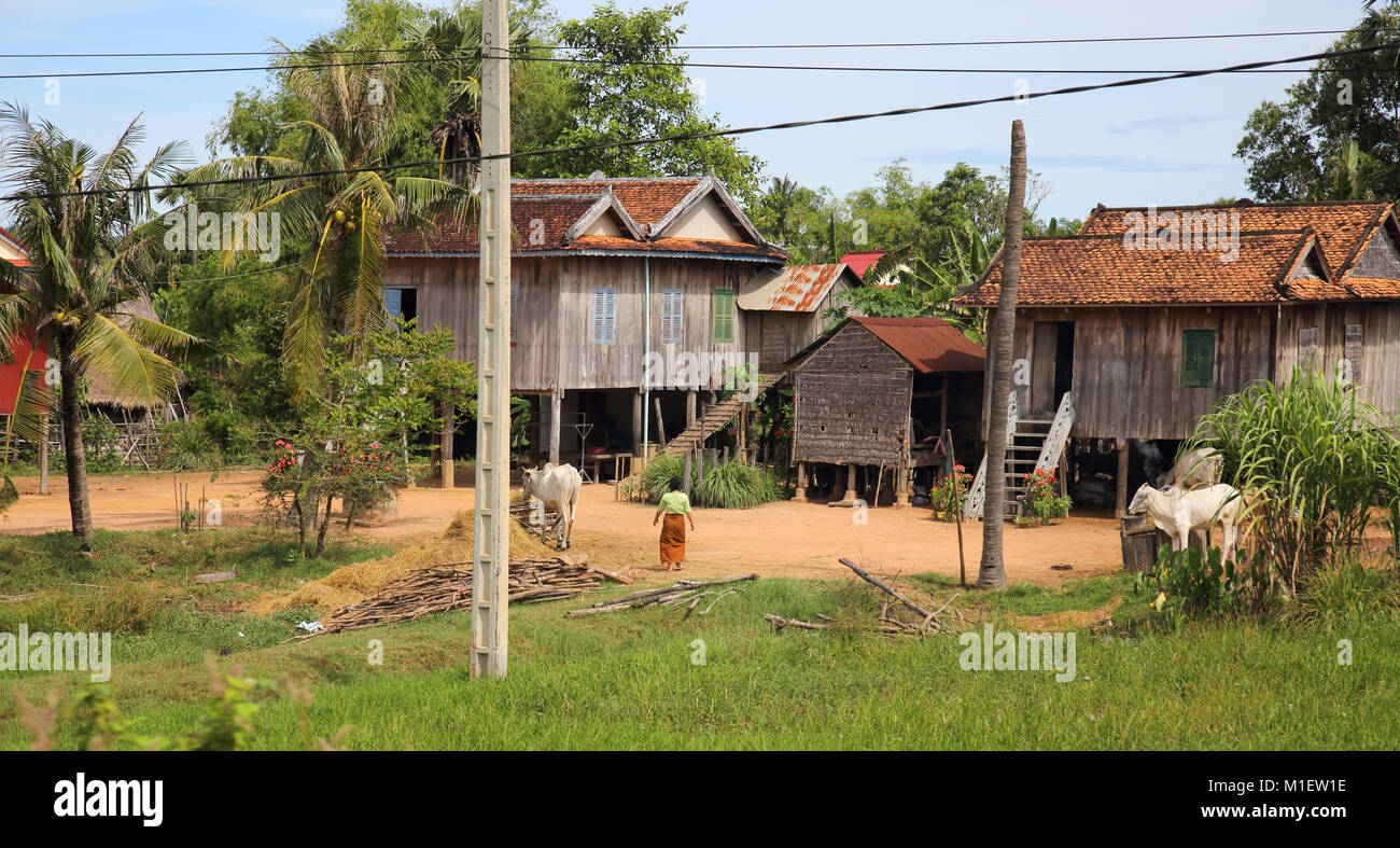 villages and rural scenes in cambodia Stock Photo - Alamy