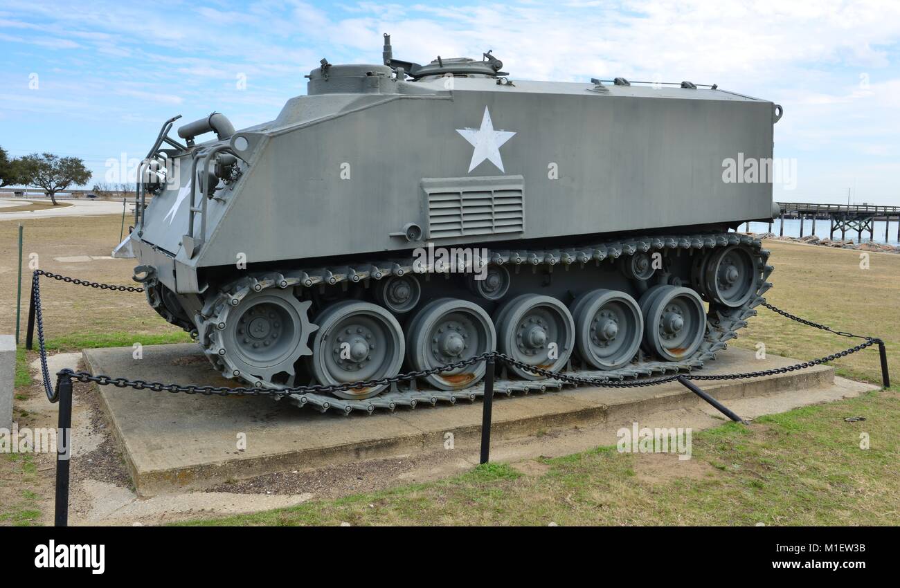 An American Armoured Personal Carrier Stock Photo - Alamy