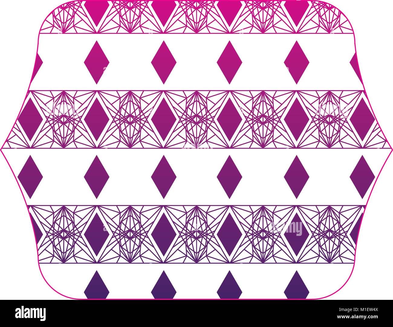 silhouette rectangle with seamless pattern shapes background design ...