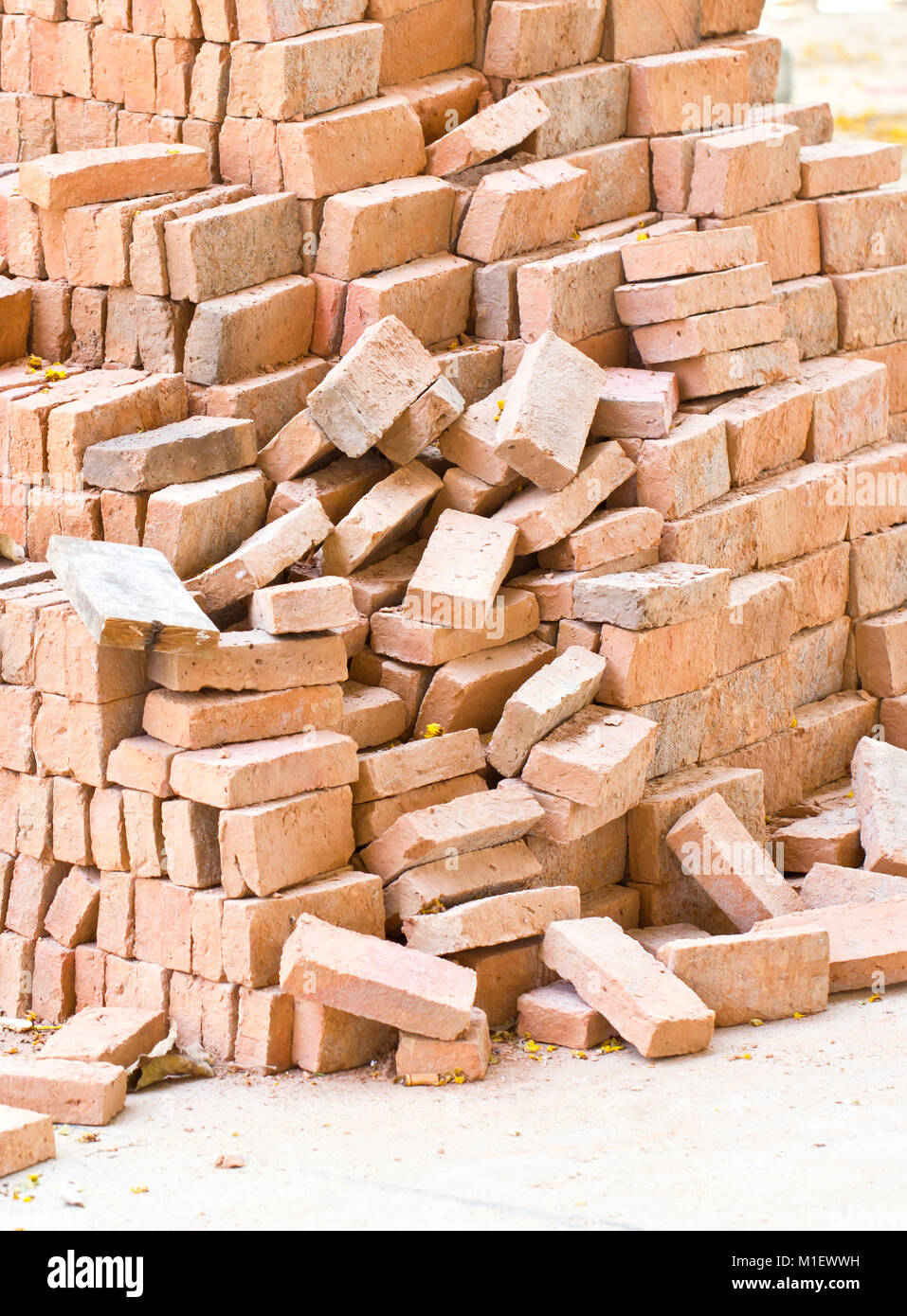 Construction material warehouse stack bricks hi-res stock photography ...