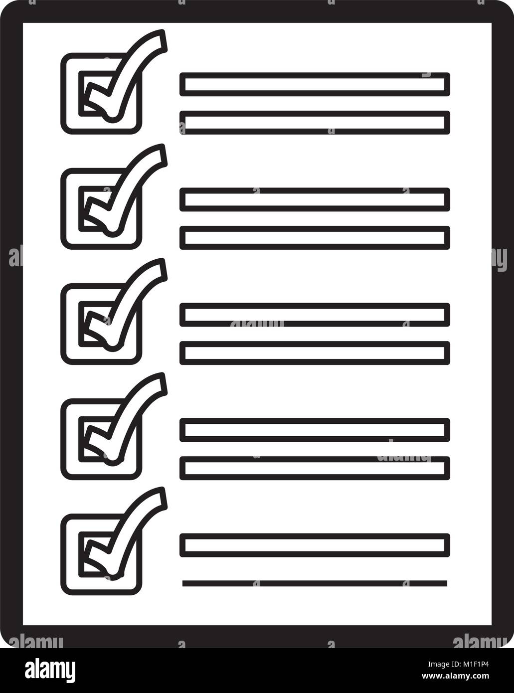 checklist vector illustration Stock Vector Image & Art - Alamy