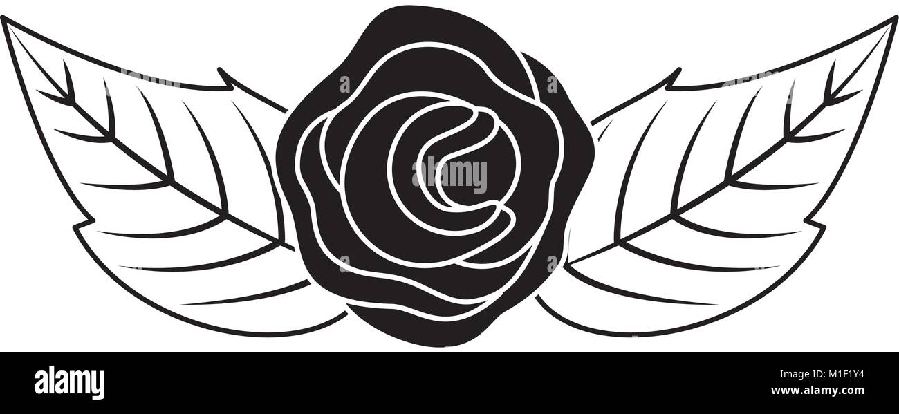 flowers and leaves natural spring decoration vector illustration Stock ...