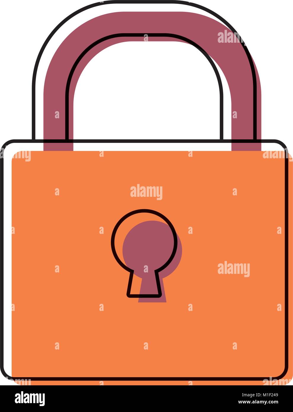 padlock vector illustration Stock Vector Image & Art - Alamy