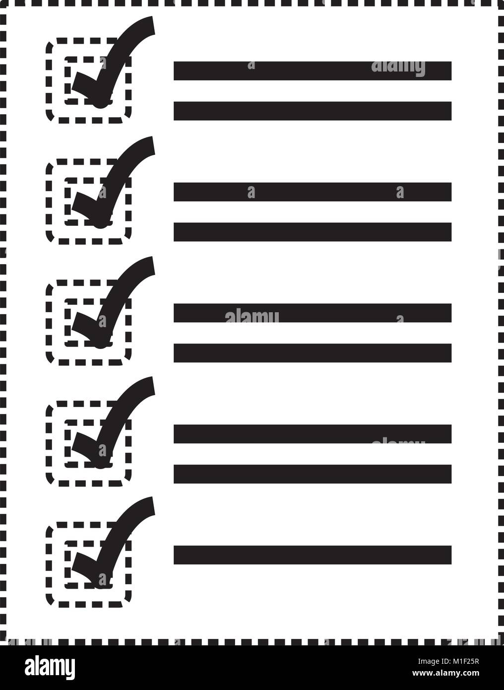 checklist vector illustration Stock Vector Image & Art - Alamy