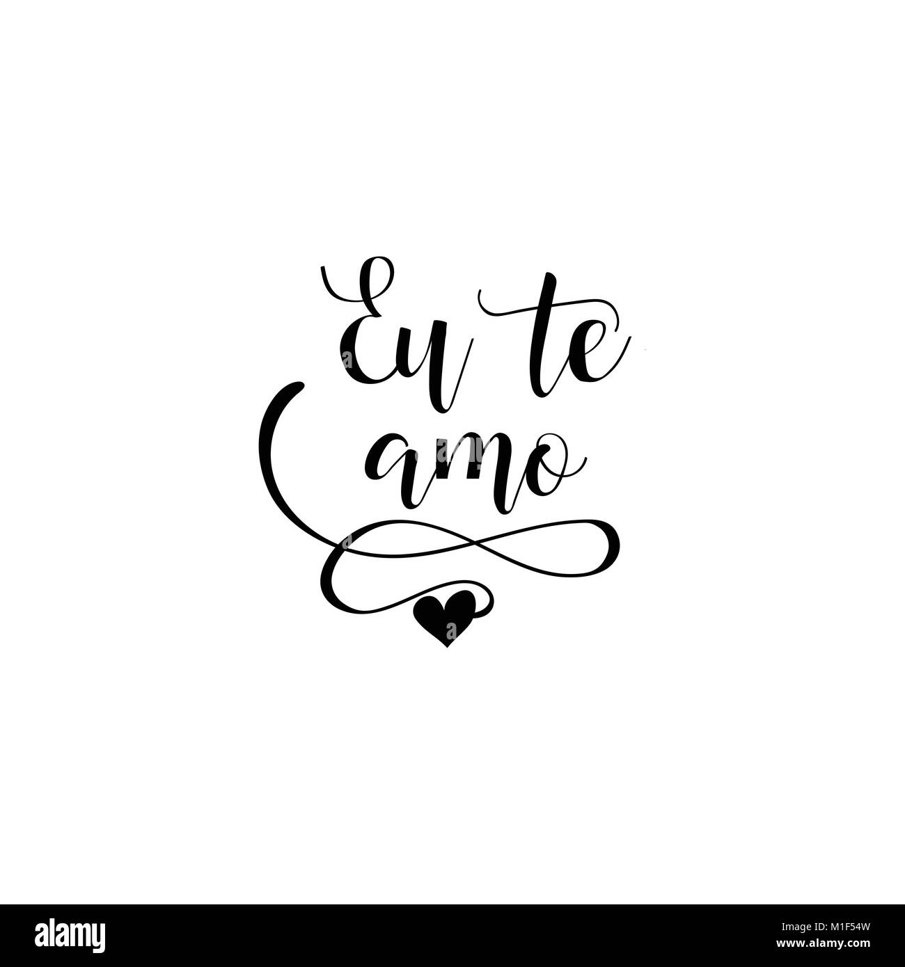 Te amo lettering hi-res stock photography and images - Alamy