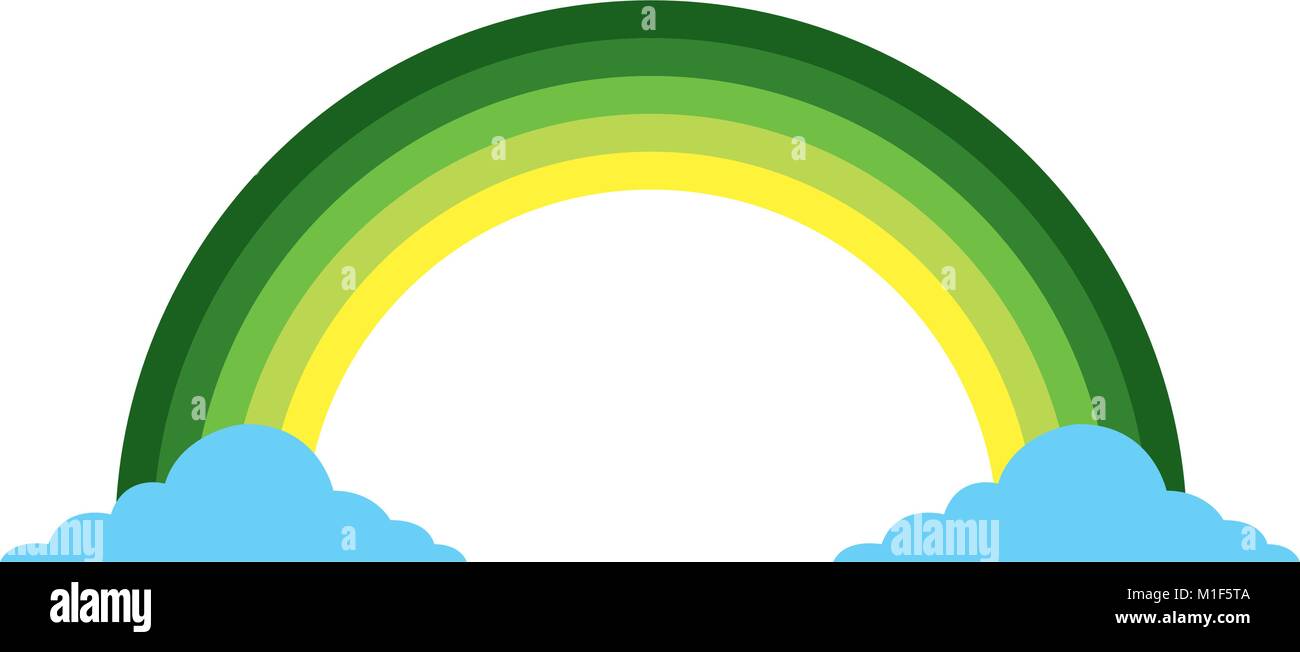 green rainbow color cloud magic fantasy Stock Vector Image & Art - Alamy