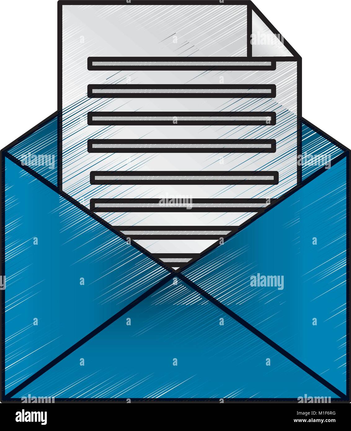 email message envelope document communication icon Stock Vector Image ...
