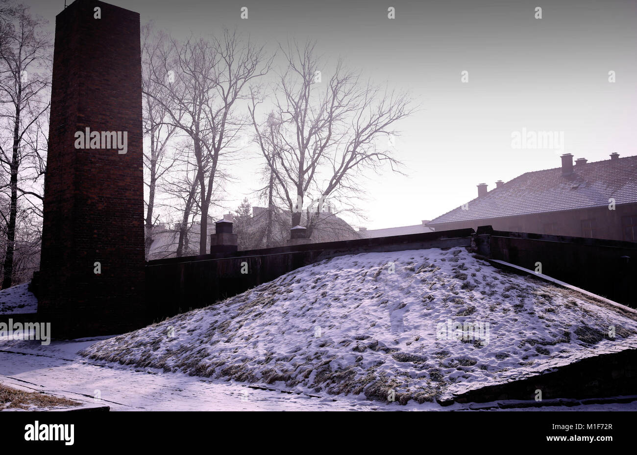 Auschwitz I Gas Chamber and Crematorium Bunker Stock Photo - Alamy