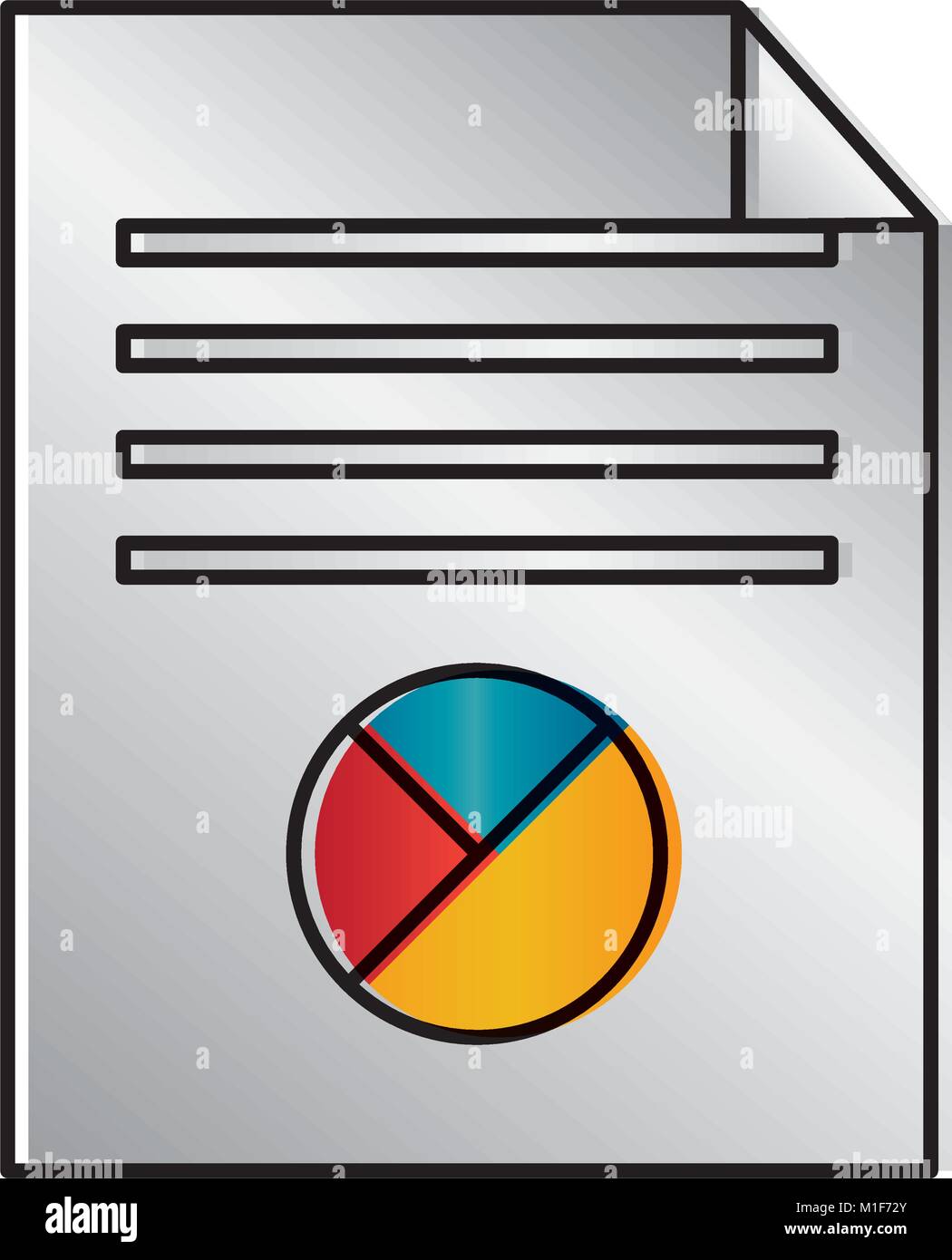 document paper chart graph financial icon Stock Vector Image & Art - Alamy